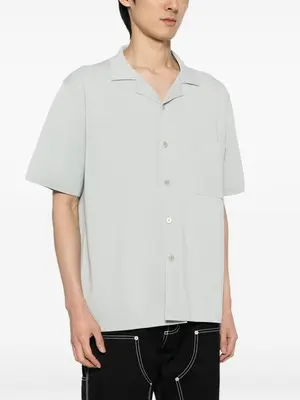 ALPHA TAURI Patch-pocket Button-up Shirt - Green