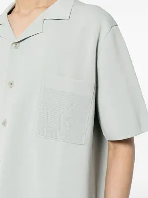 ALPHA TAURI Patch-pocket Button-up Shirt - Green