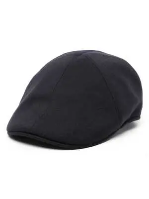 Tagliatore Donald Felted Flat Cap - Blue