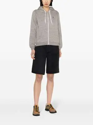 Polo Ralph Lauren Pony-embroidered Zip-up Hoodie - Grey