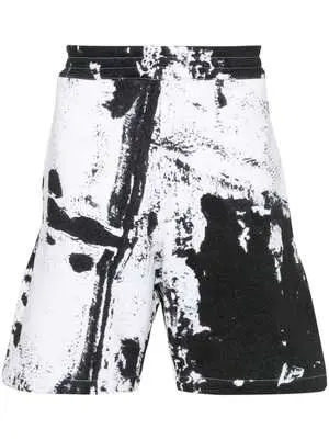 Alexander Mcqueen Textured Shorts For Men