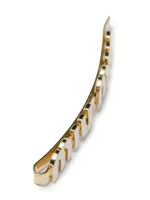 Miu Miu Logo Hair Clip - Gold
