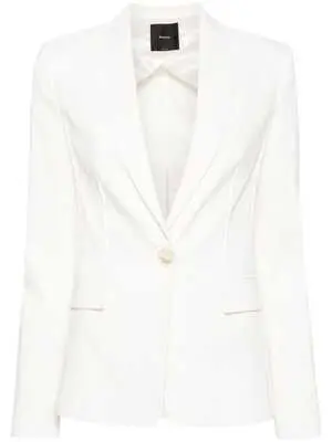 Pinko Ghera Linen-blend Blazer - White
