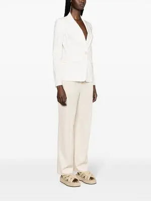 Pinko Ghera Linen-blend Blazer - White