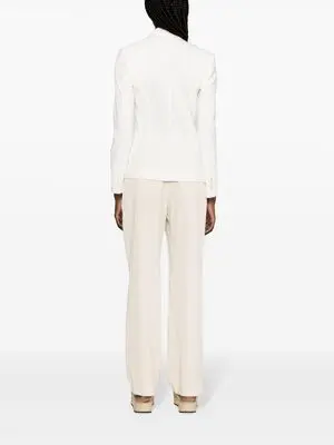 Pinko Ghera Linen-blend Blazer - White
