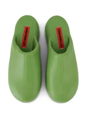 SIMONMILLER Bubble 60mm Platform Mules - Green