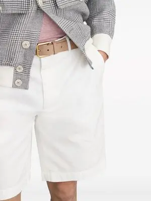 Brunello Cucinelli Button Shorts - White