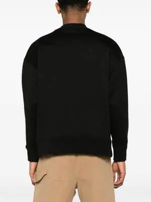 Palm Angels Logo-plaque Cotton Sweatshirt