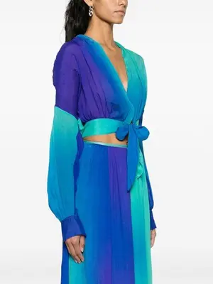 FORTE_FORTE Ombré Effect Silk Blouse