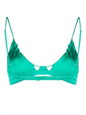 FORTE_FORTE Triangle-cup Satin Bra