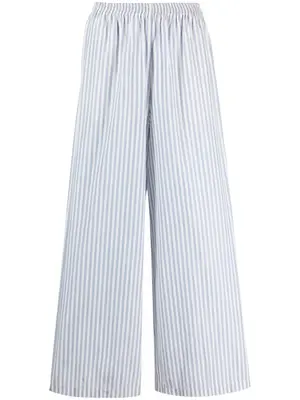 FORTE_FORTE Wide-leg Striped Trousers