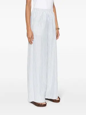 FORTE_FORTE Wide-leg Striped Trousers