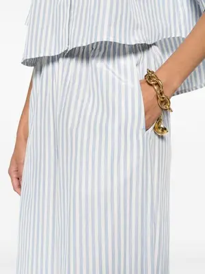 FORTE_FORTE Wide-leg Striped Trousers