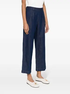 FORTE_FORTE Inverted-pleat Cropped Jeans