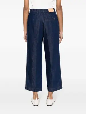 FORTE_FORTE Inverted-pleat Cropped Jeans