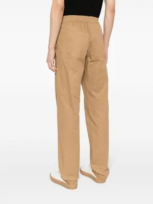 Maison Kitsuné Mid-rise Straight-leg Trousers