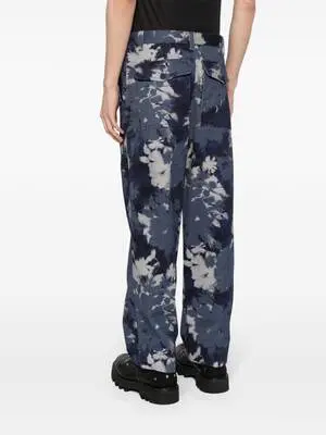 Maison Kitsuné Abstract-print Straight-leg Jeans