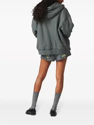 Miu Miu Embroidered Cotton Shorts