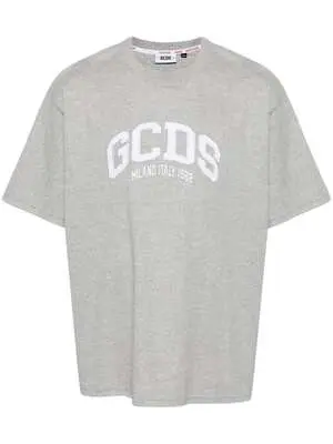 Gcds Logo-patch Cotton T-shirt