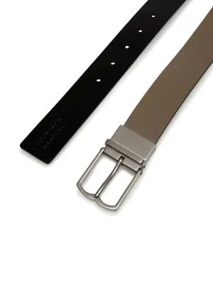 Bally Emblem Leather Belt
