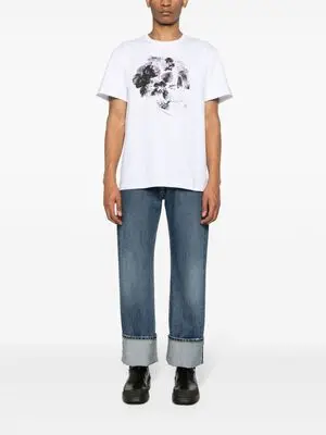 Alexander McQueen Turn-up Straight-leg Jeans