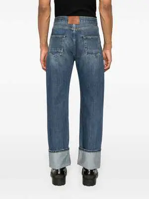 Alexander McQueen Turn-up Straight-leg Jeans