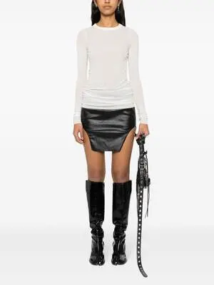 Rick Owens Coated Mini Skirt