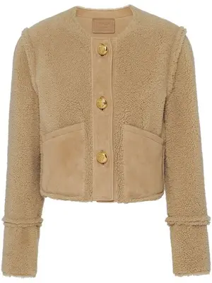 Prada Shearling Cropped Jacket