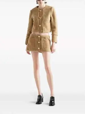 Prada Shearling Cropped Jacket