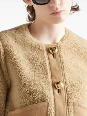 Prada Shearling Cropped Jacket