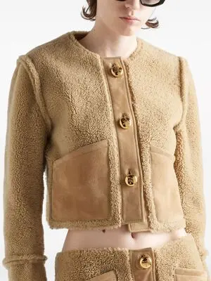 Prada Shearling Cropped Jacket