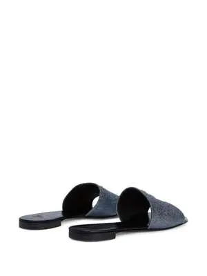 GIUSEPPE ZANOTTI Shirley Glitter Sandals - Grey