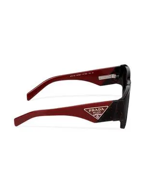 Prada Triangle Logo Square Frame Sunglasses
