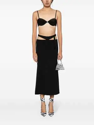 Attico Cut-out Midi Skirt