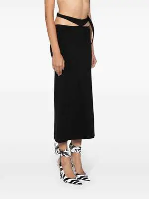 Attico Cut-out Midi Skirt