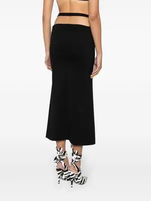 Attico Cut-out Midi Skirt