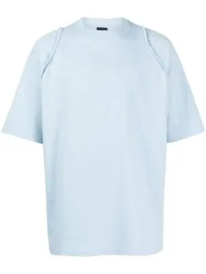 Jacquemus Le Camargue Logo-embroidered T-shirt - Blue
