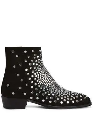 Giuseppe Zanotti Silver Tone Boots For Men