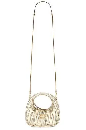 Miu Miu Wander Hobo Bag Pirite