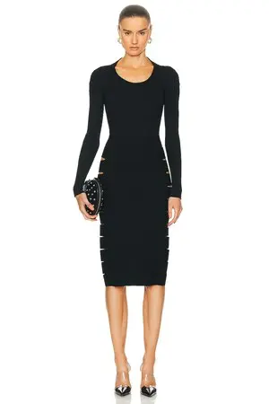 Alaïa Band Slit Ponte Knit Skirt