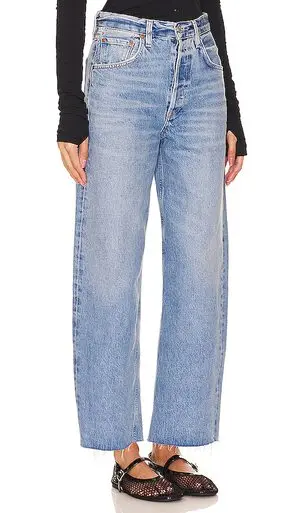 Citizens Of Humanity Ayla Crop Jeans With Frayed Hem - Sodapop