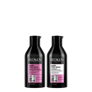 REDKEN Acidic Color Gloss Duo: Shampoo & Conditioner Set - One-color