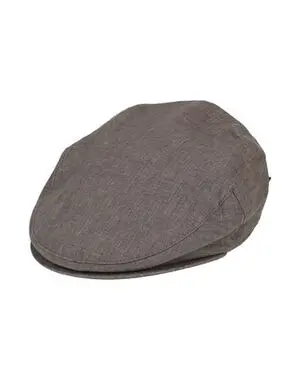 Borsalino Linen Flat Cap - Brown