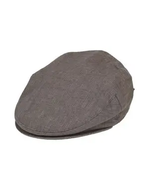Borsalino Linen Flat Cap - Brown
