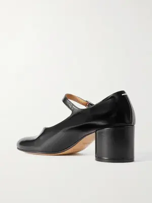 MAISON MARGIELA Tabi Split-toe Glossed-leather Mary Jane Pumps