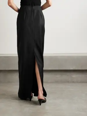 BEARE PARK Wool-twill Maxi Skirt