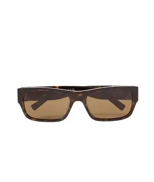 Givenchy 4g Rectangular Sunglasses - Tortoiseshell