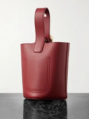 Loewe Pebble Leather Tote - Red