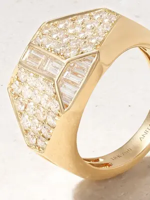 ANITA KO Hive 18-karat Diamond Ring