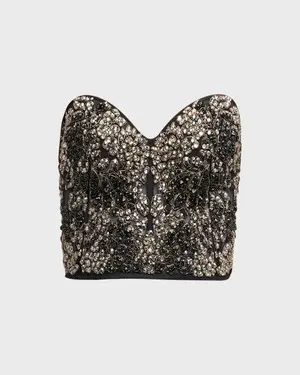 Alexander McQueen Beaded Corset Top